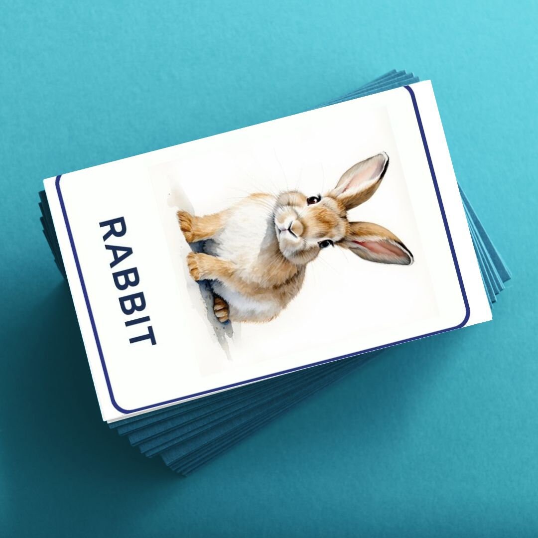 32 Woodland Animals Flashcards, Kids Printable, Nomenclature Cards ...