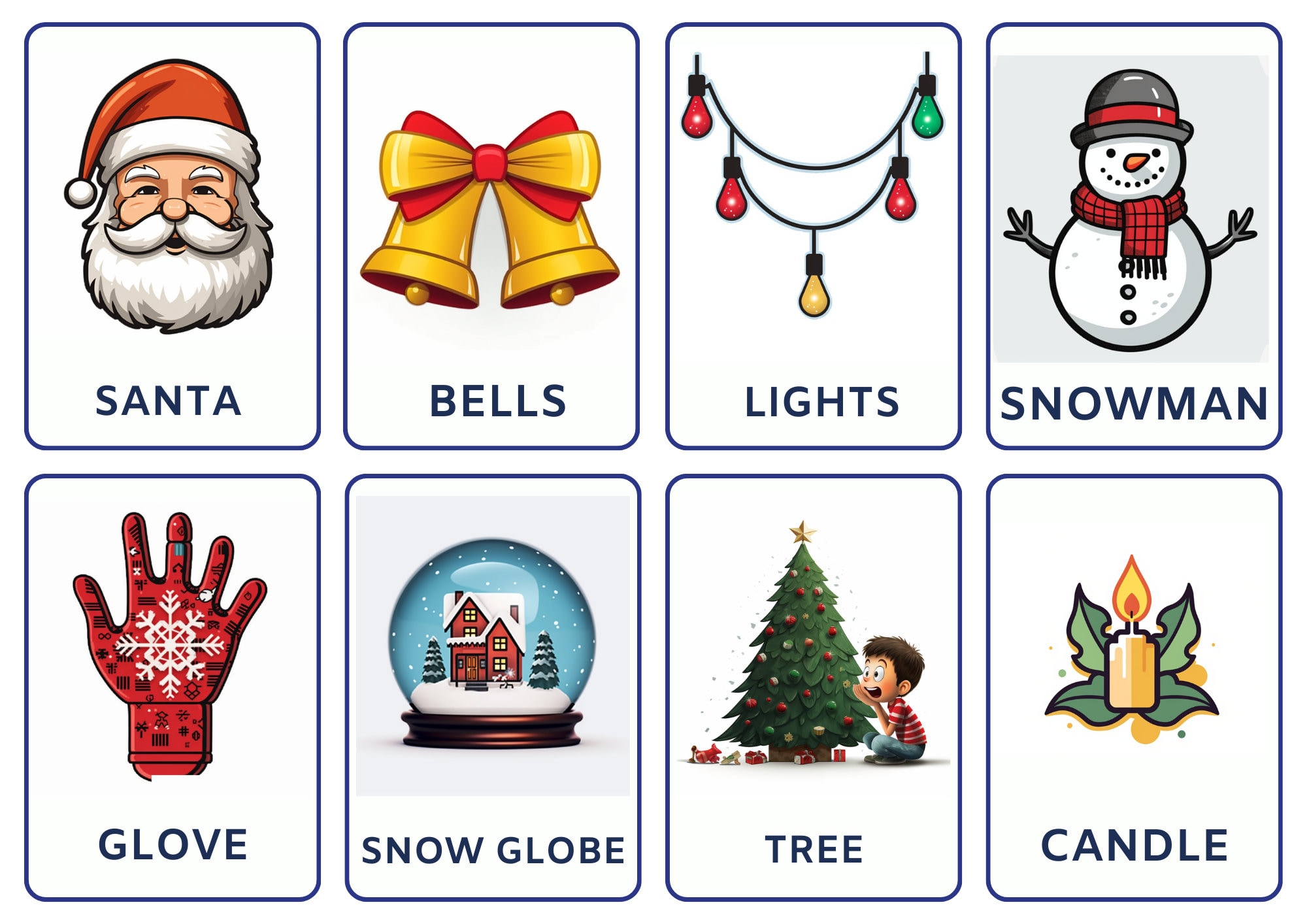 Flashcard Bundle of Christmas Celebration Bundle Includes Christmas ...