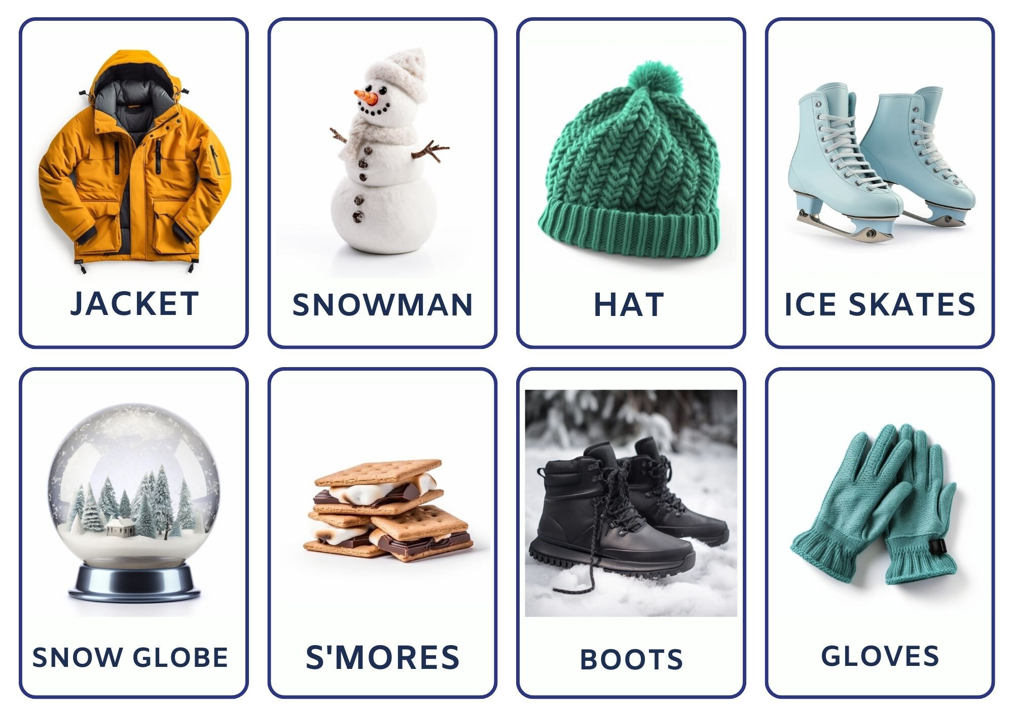 Flashcard Bundle of Seasons and Holidays Bundle Includes Winter, Summer ...