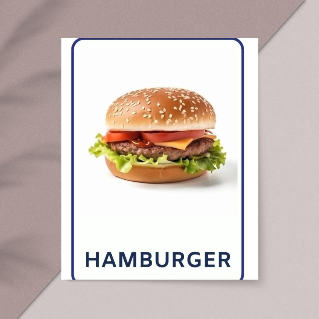 32 Famous Foods Flashcards, Kids Printable, Nomenclature Cards, Toddler ...