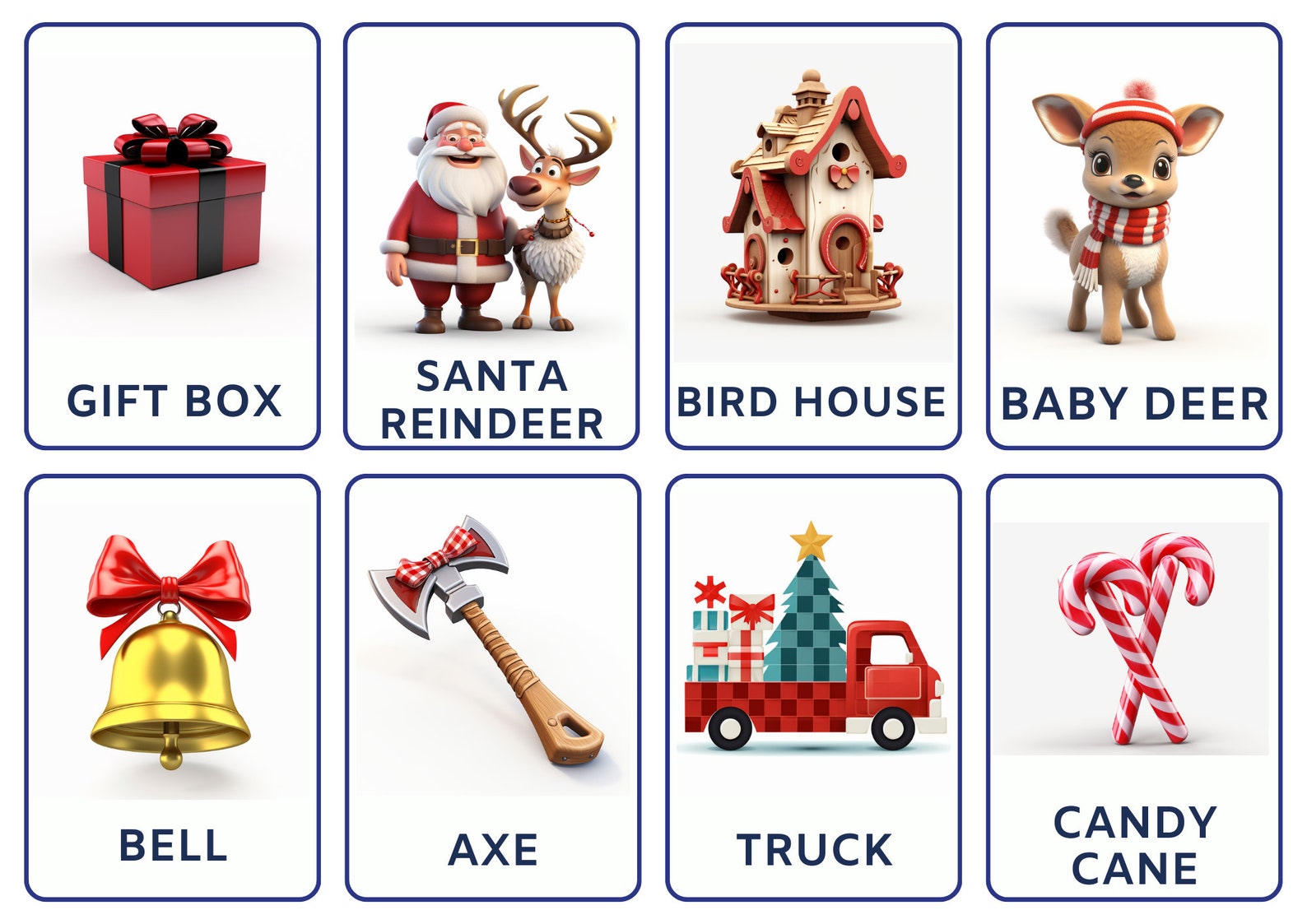 Flashcard Bundle of Christmas Celebration Bundle Includes Christmas ...