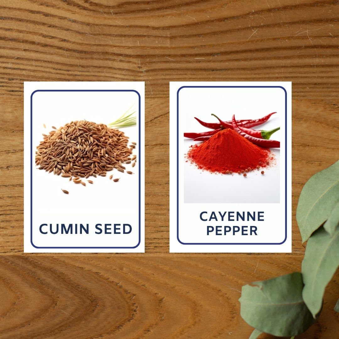 Spice up Learning, 32 Printable Flashcards of Spices for Kids ...