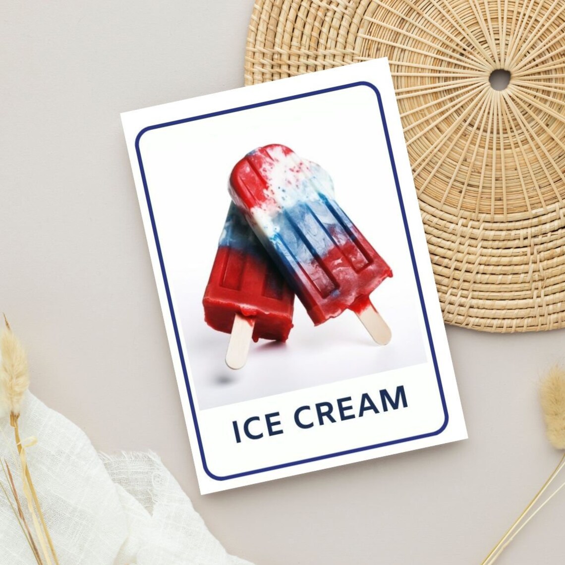 32 Picnic Flashcards, Kids Printable, Nomenclature Cards, Toddler ...