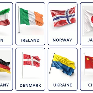 Flashcard Bundle of World Exploration Bundle Including Australian ...