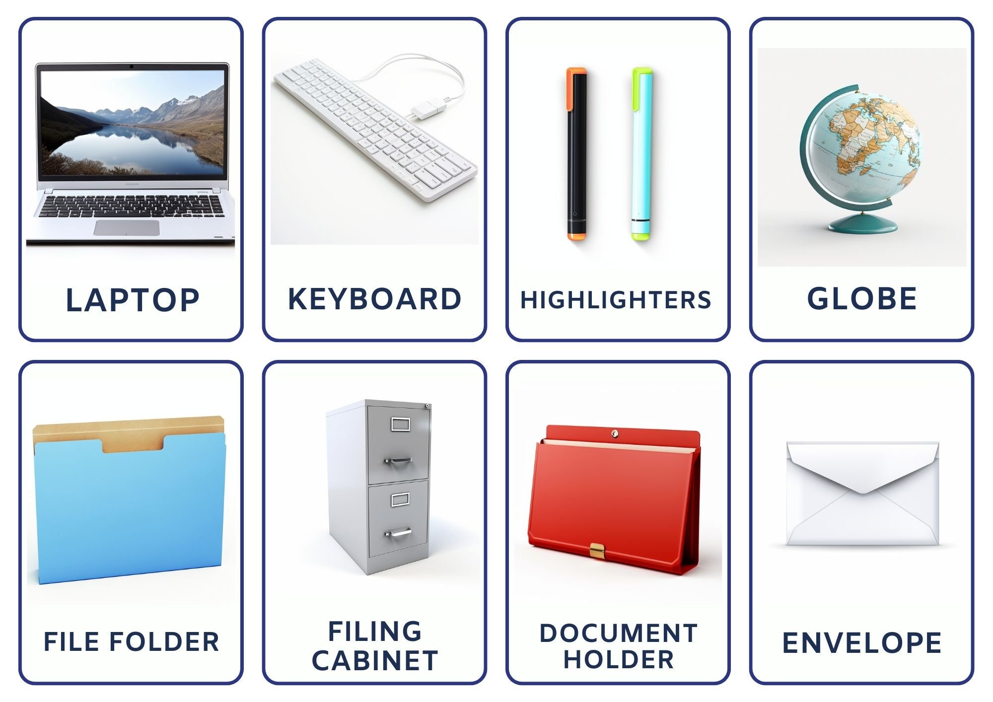 Flashcard Bundle of Educational Environments Bundle Includes Furniture ...