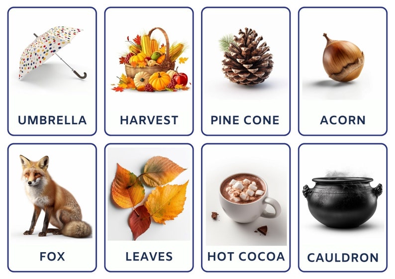 Flashcard Bundle of Seasons and Holidays Bundle Includes Winter, Summer ...