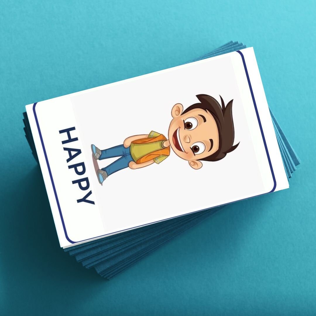 Experience Different Emotions With 32 Montessori Flash Cards ...