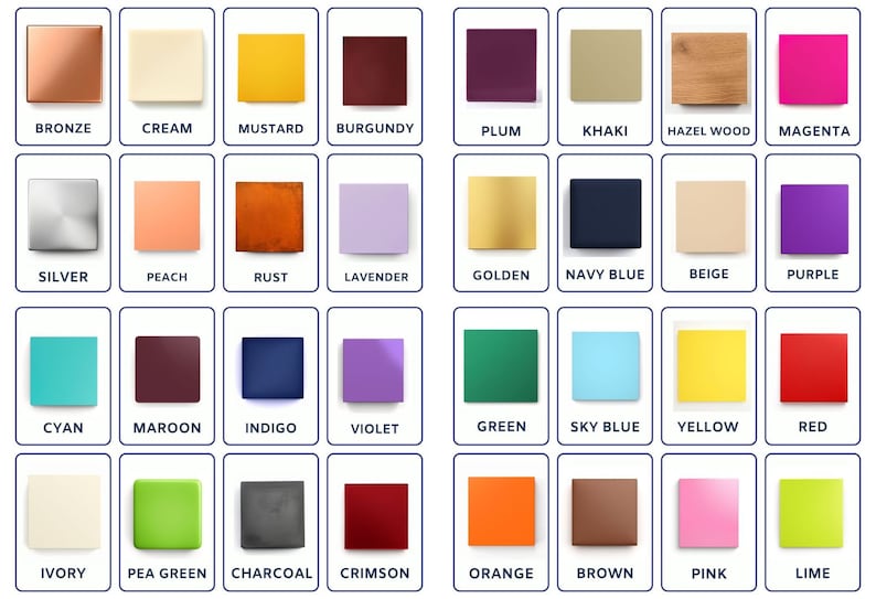 32 Colors Name Flashcards, Kids Printable, Nomenclature Cards, Toddler ...