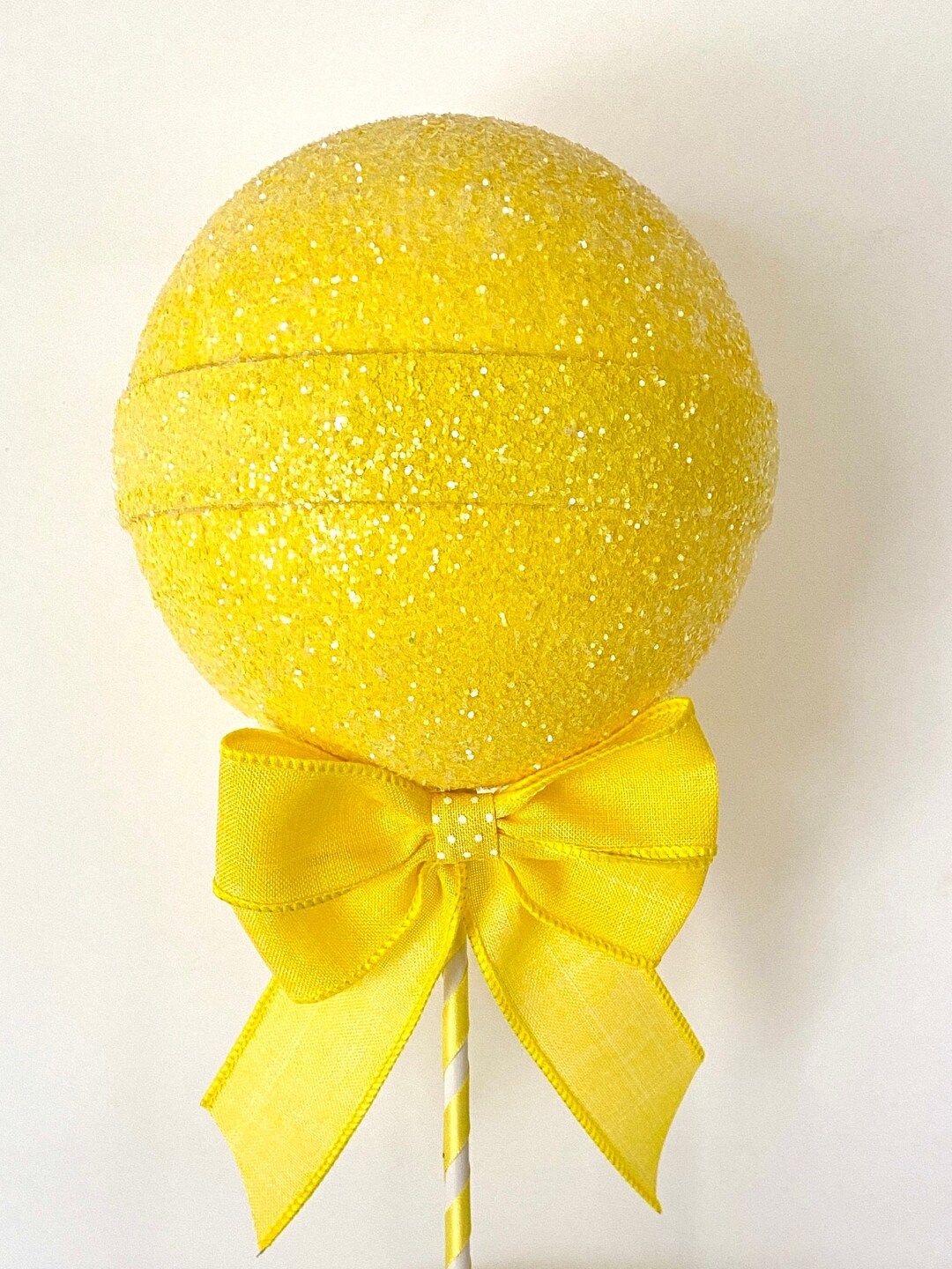 Yellow Lollipops, Yellow Fake Candy, Pastel Fake Candy, Photo Prop ...