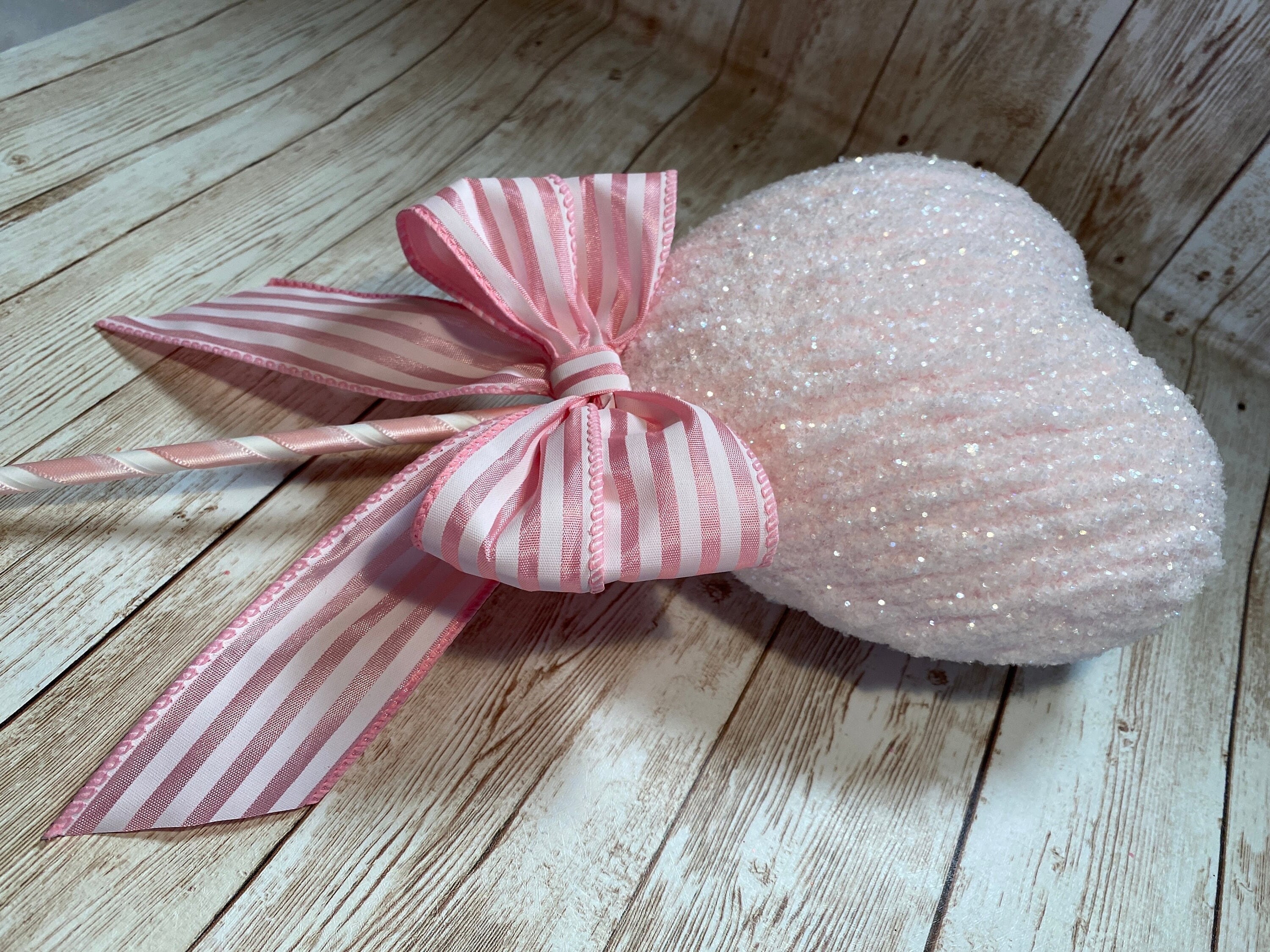 Large Pink Heart Fake Lollipop, Valentines Fake Candy, Pink Christmas ...