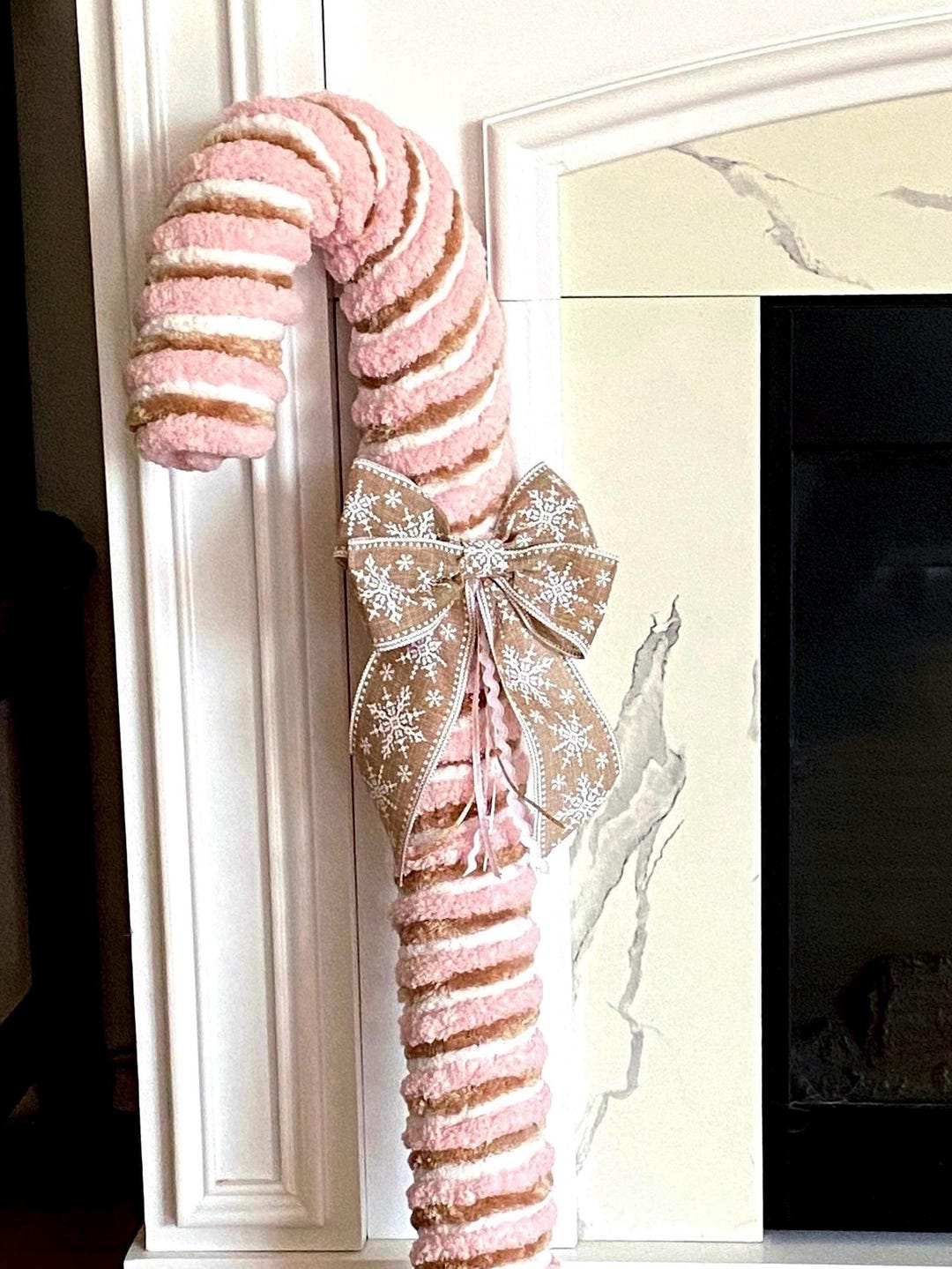 Pink Candy Cane Giant, Gingerbread Christmas Decor, Giant Candy Cane ...