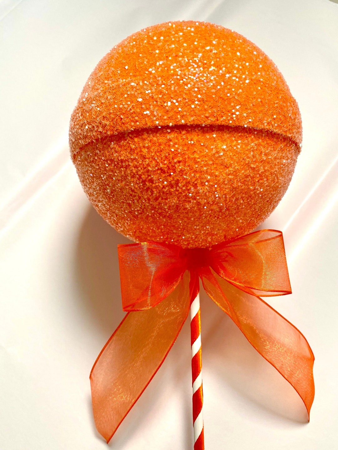 Candy Corn Orange Lollipops, Fall Lollipops, Fake Candy, Orange Sweet ...