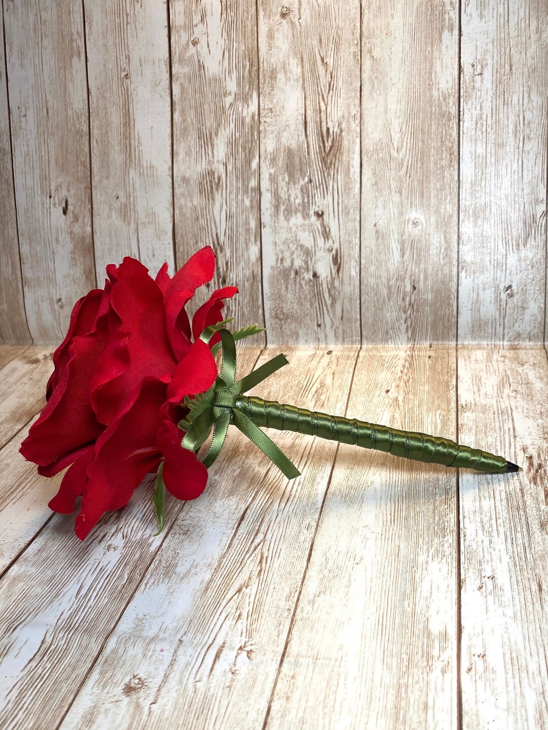 Red Rose Flower Pen, Floral Pen, Guestbook Pen, Wedding Favor, Party ...