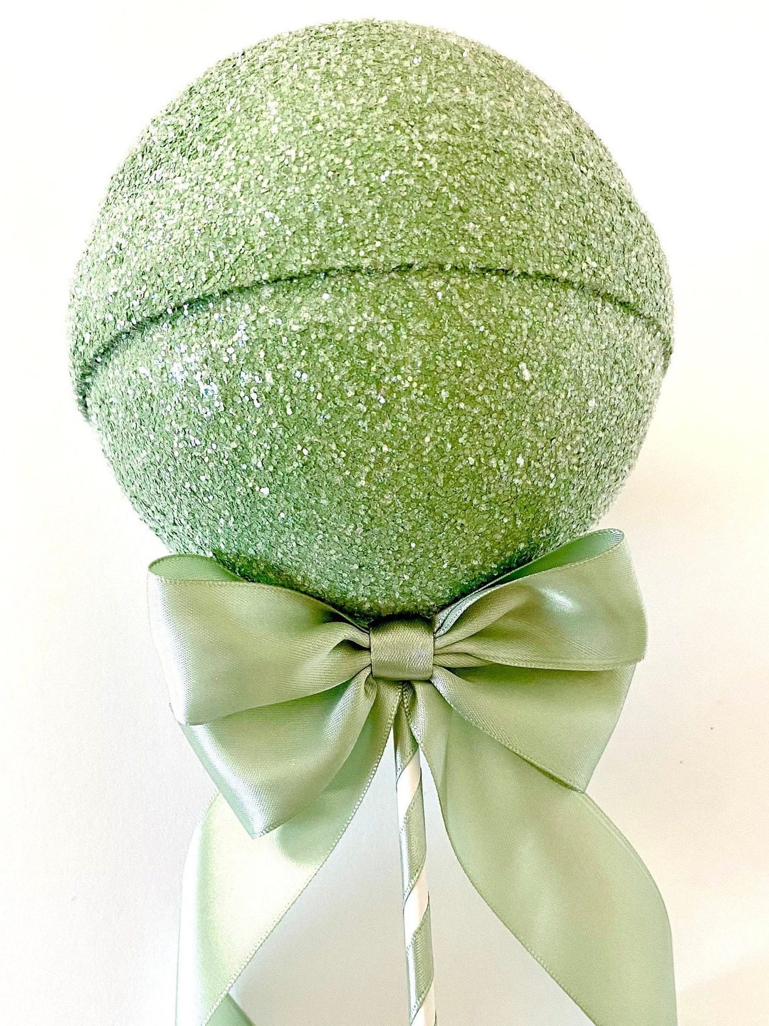 Sage Green Lollipops, Lollipop Prop, Green Gender Reveal Party, Candy ...