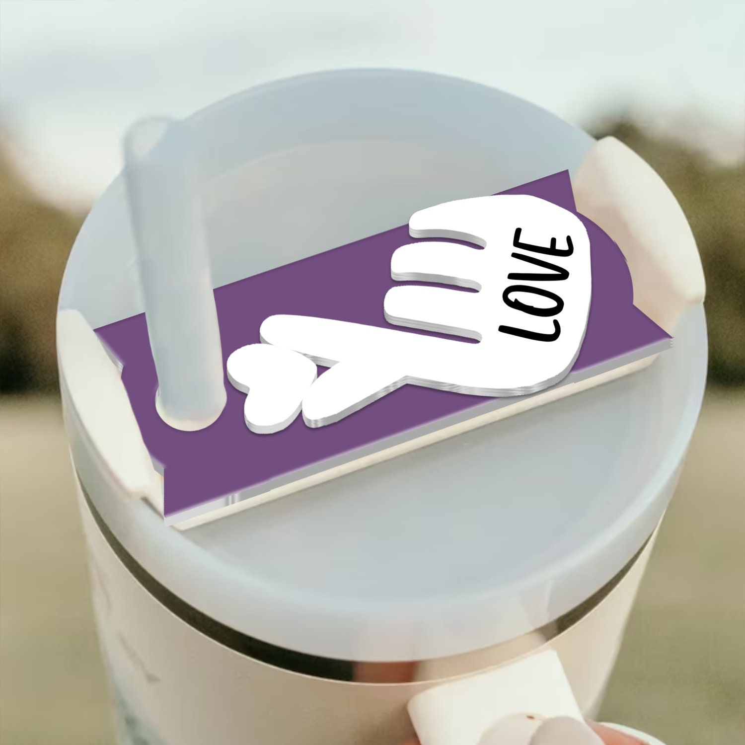 Custom Korean Finger Heart Tag, Stanley Name Plate, Kpop Lover Gift ...