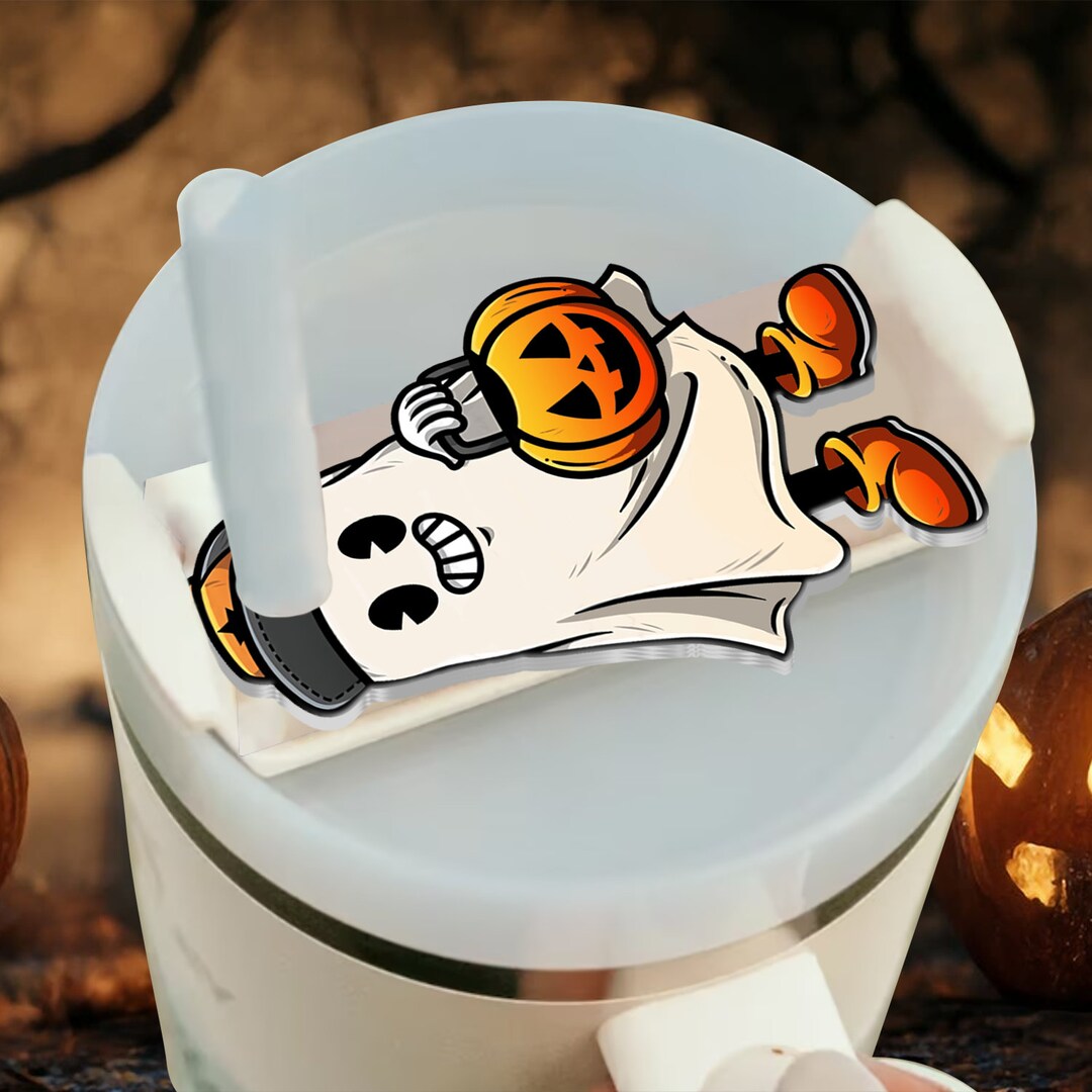 Kids Funny Halloween Spooky Ghost Tumbler Name Tag Spooky - Etsy