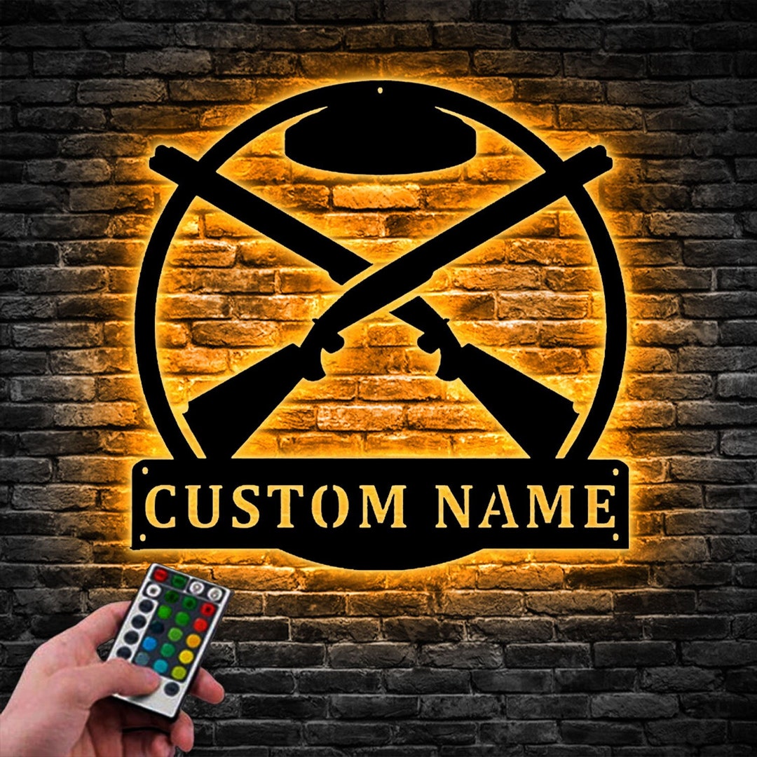 Personalized Shotgun Name Sign Home Decor Custom Trap - Etsy