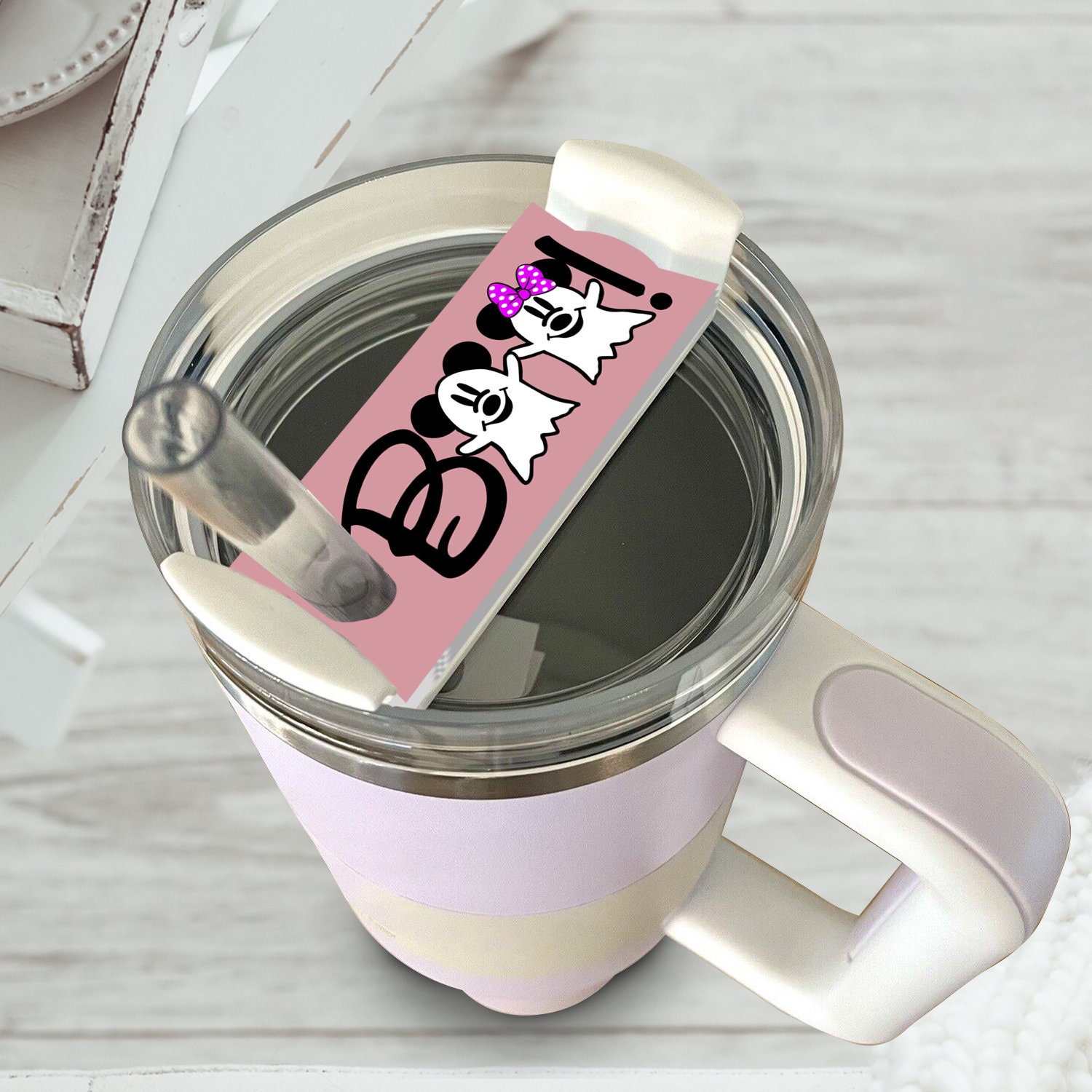 Personalized Boo Couple Halloween Stanley Toppers Custom - Etsy