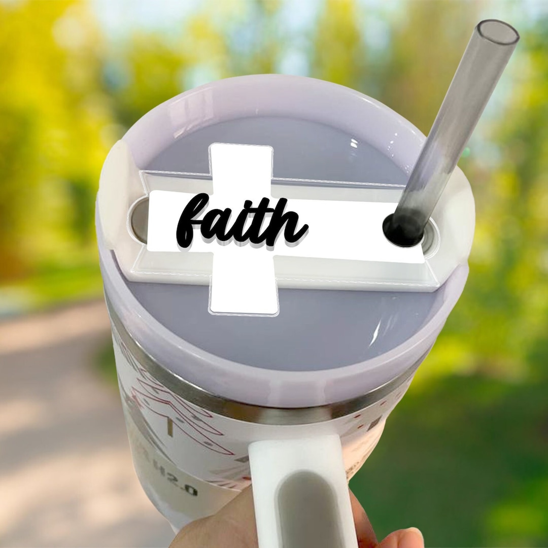 Custom Cross Stanley Name Plate, Faith Hope Love Stanley Topper ...