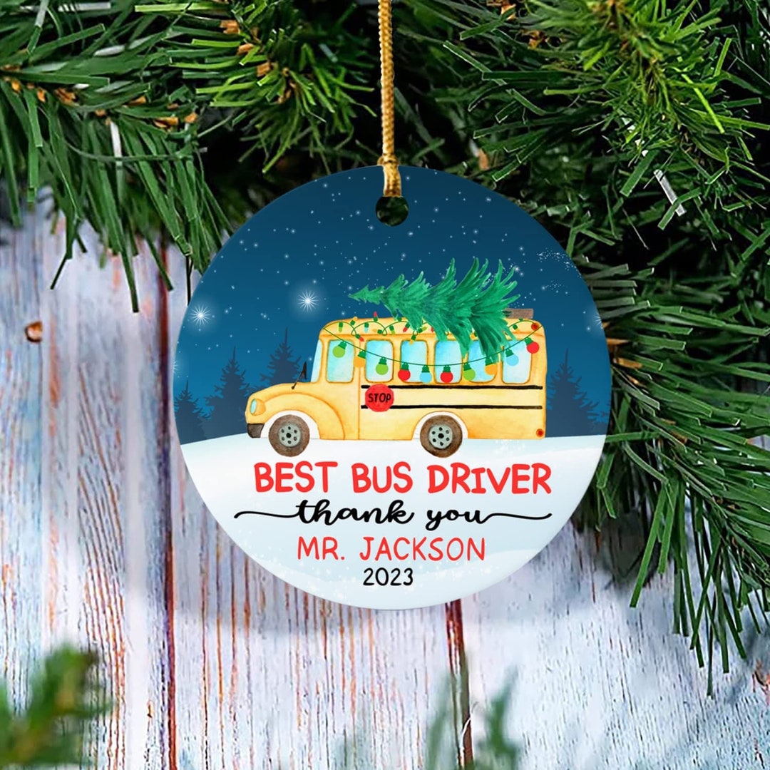 Best Bus Driver Ornament School Bus Driver Ornament - Etsy