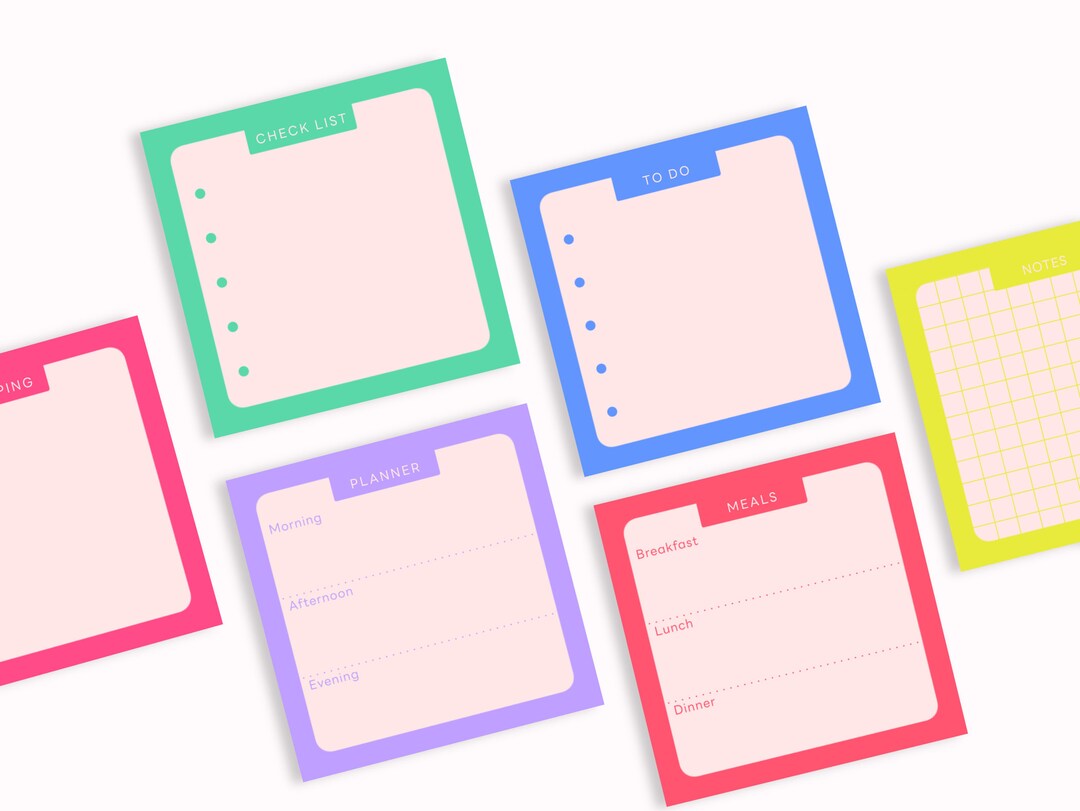 Printable MINI LIST Set of 6 Daily Planning - Etsy