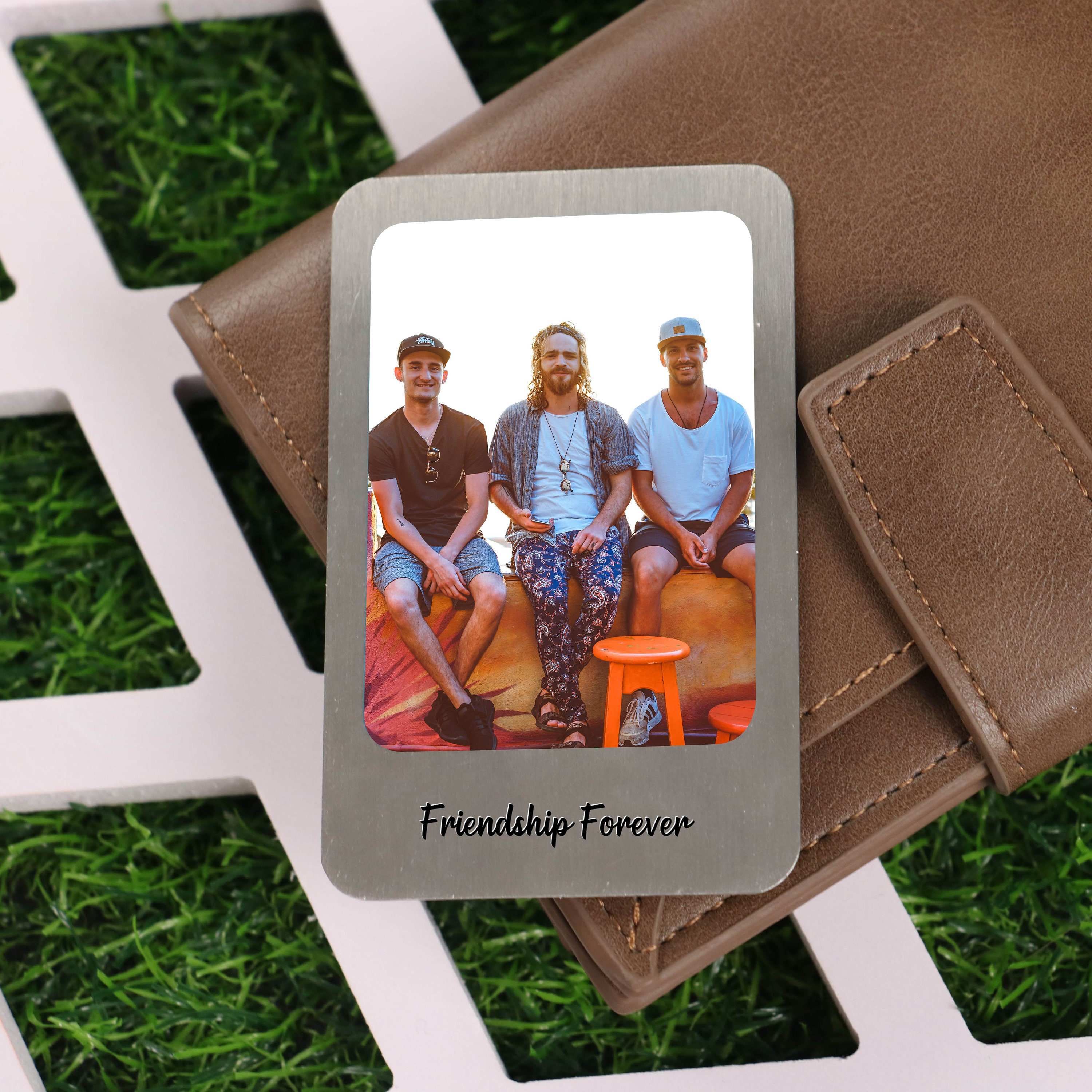 Portrait Landscape Photo Wallet Card, Metal Keepsake Gift, Present for ...