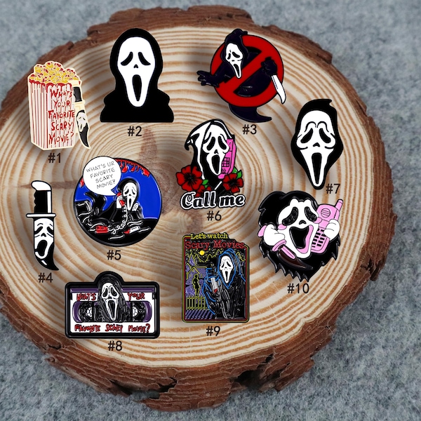 Enamel Horror Pins - Etsy