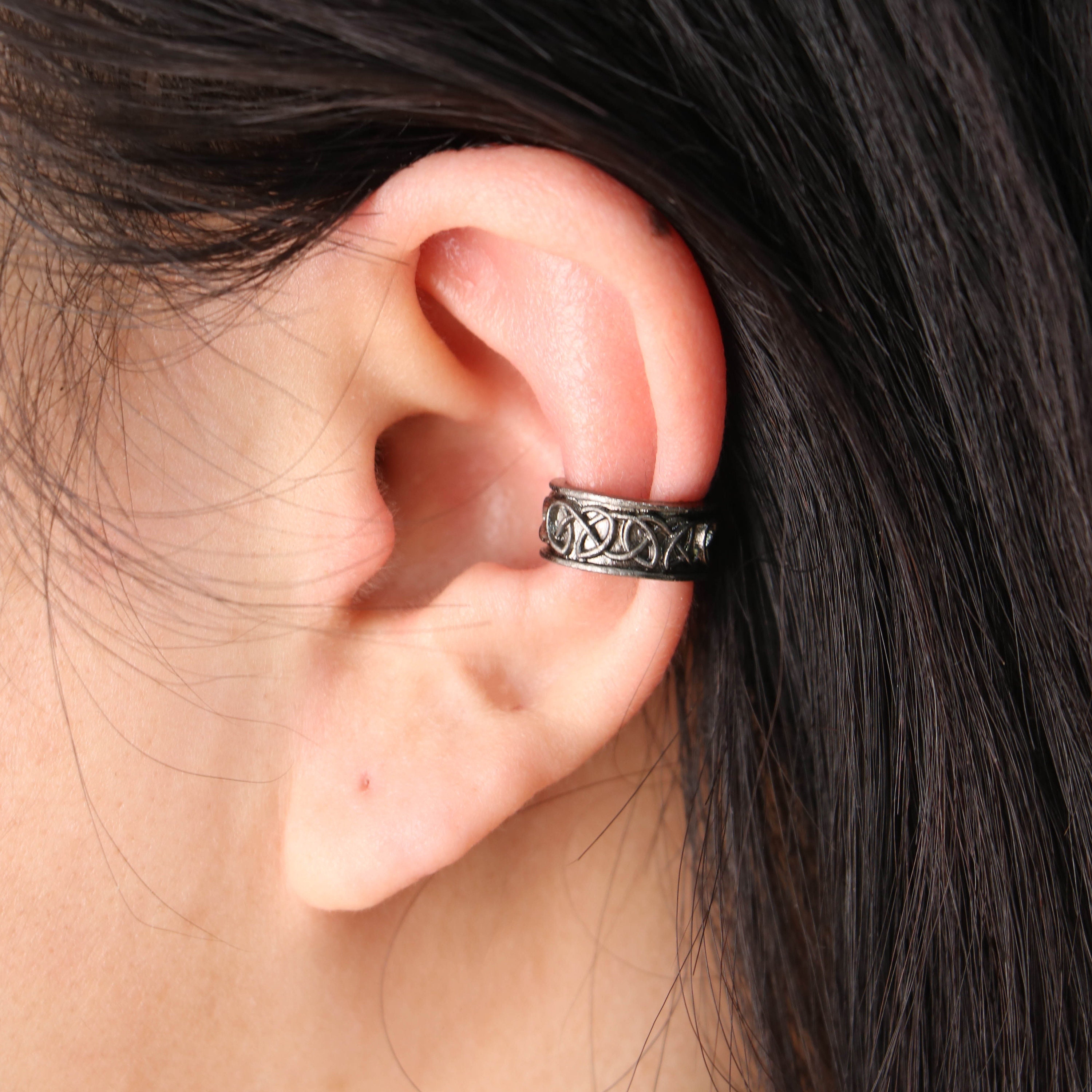 Celtic Knot Ear Cuff, Gothic Ear Cuff, Stainless Steel Earrings, Gothic ...
