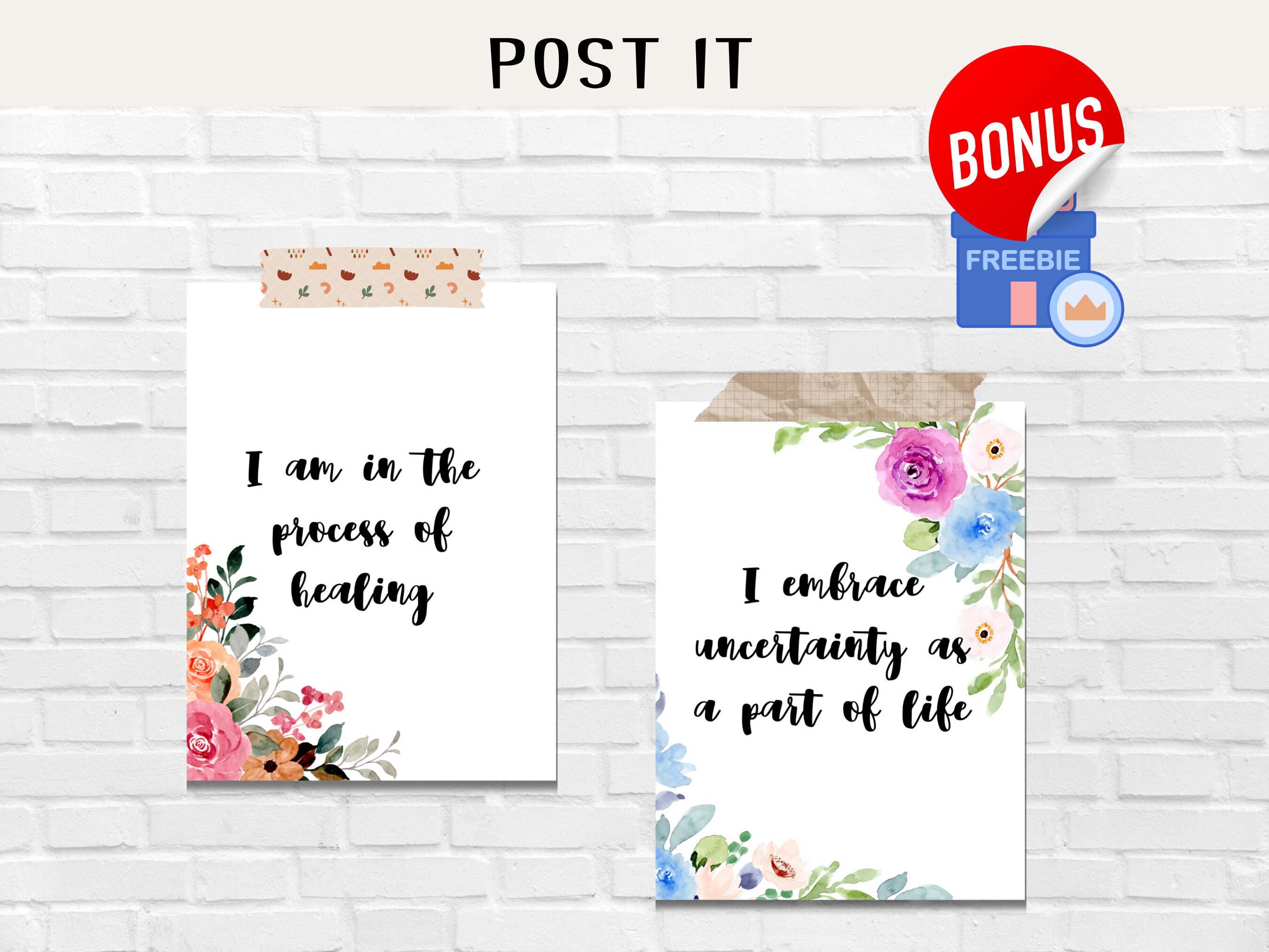 OCD Affirmation Card Printable Therapy Flashcards Anxiety Resources ...