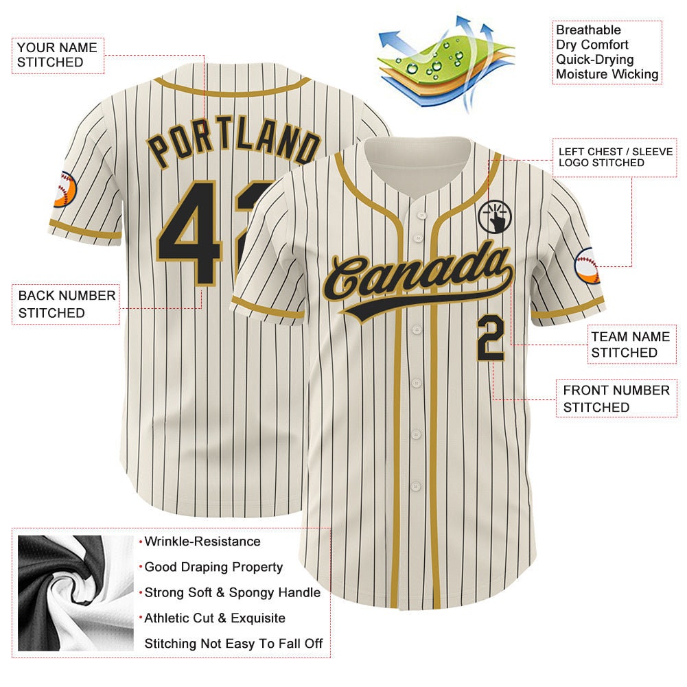 Yellow Stripe Line Baseball Jersey Personalized Baseball - Etsy