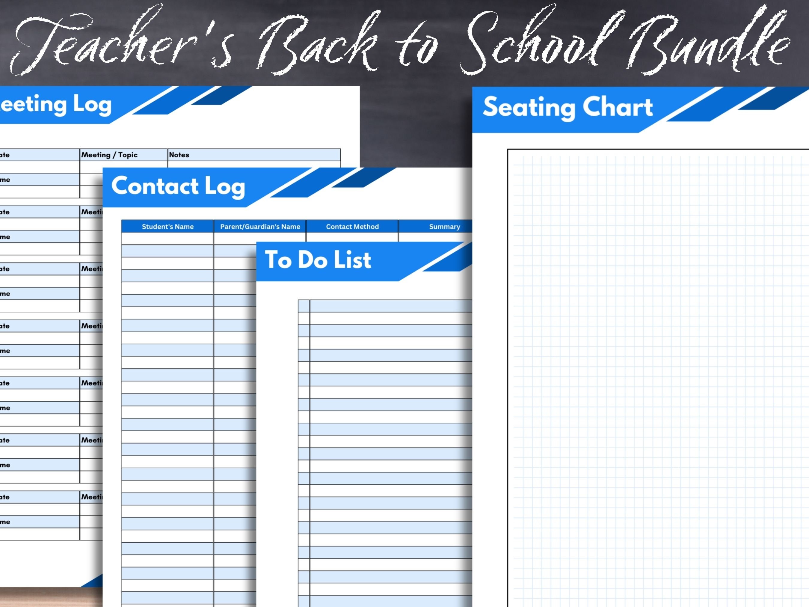 Teacher Planner, Canva Template, Syllabus, Attendance, Grade Book ...