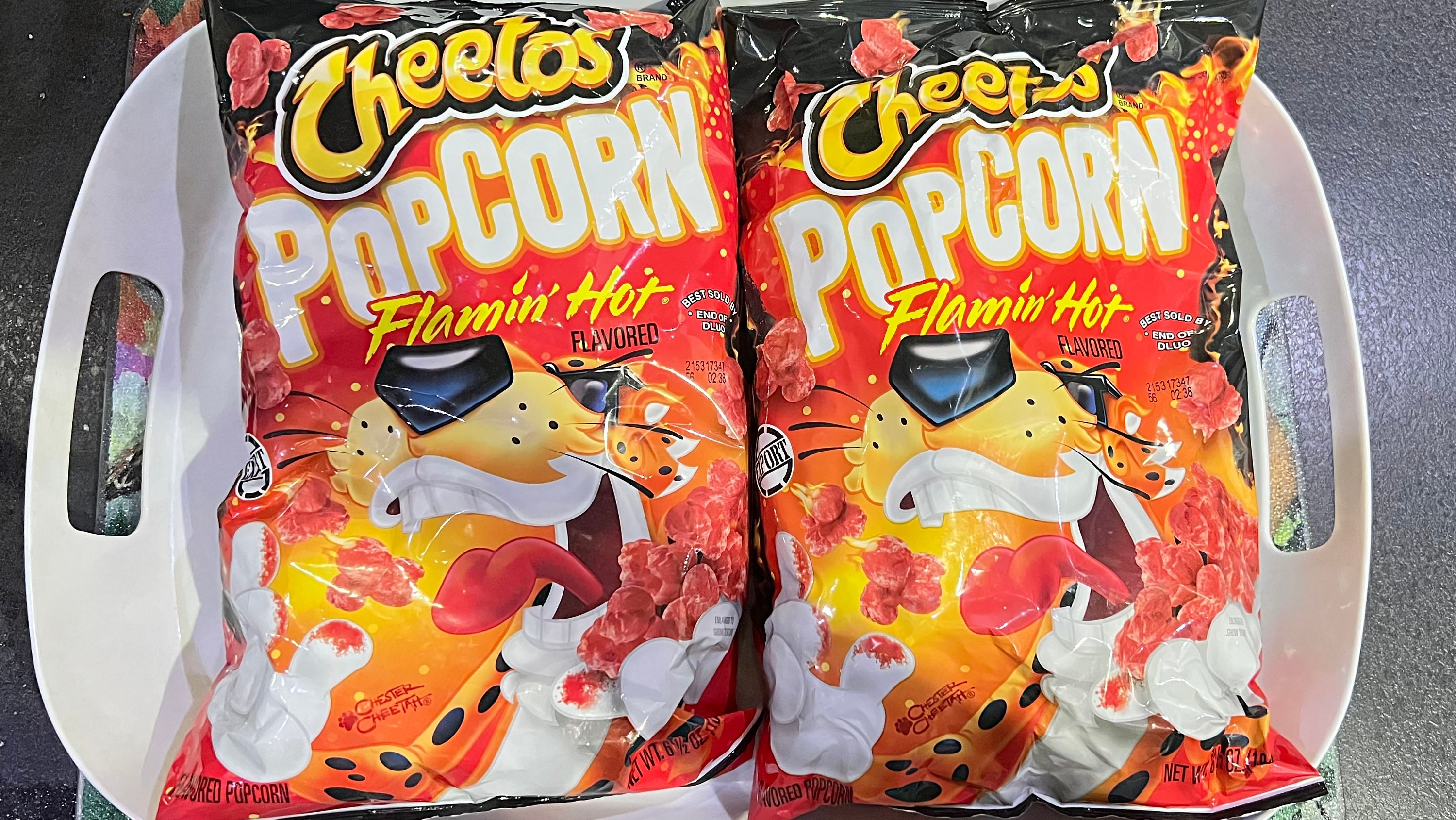 2x Cheetos popcorn flamin hot 184g cheap price