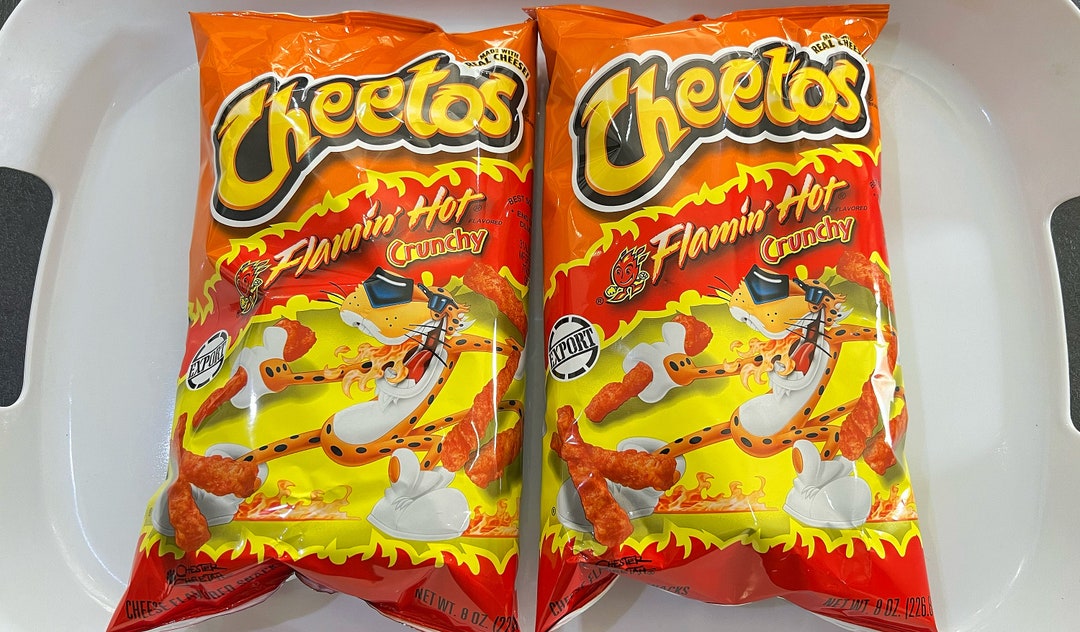2x Cheetos Flaming Hot Crunchy 226g 8oz - Etsy
