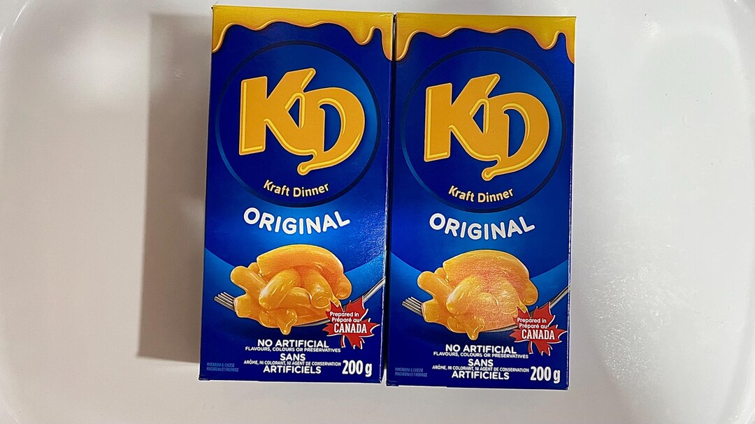 2x KD Kraft Dinner Original Macaroni & Cheese 200g (canadian) - Etsy