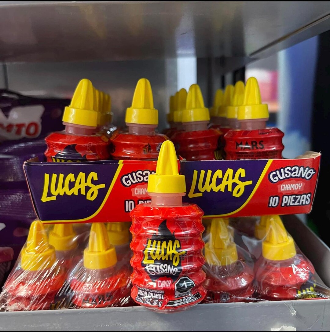 5x Lucas Gusano Chamoy 36g Hot Liquid Candy (bargain Price!) - Etsy UK