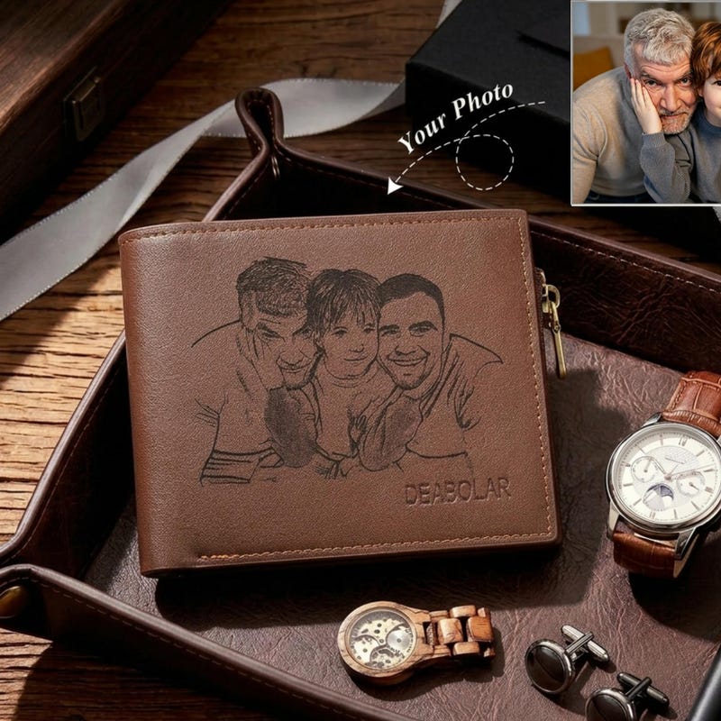 Engraved Wallet - Etsy UK