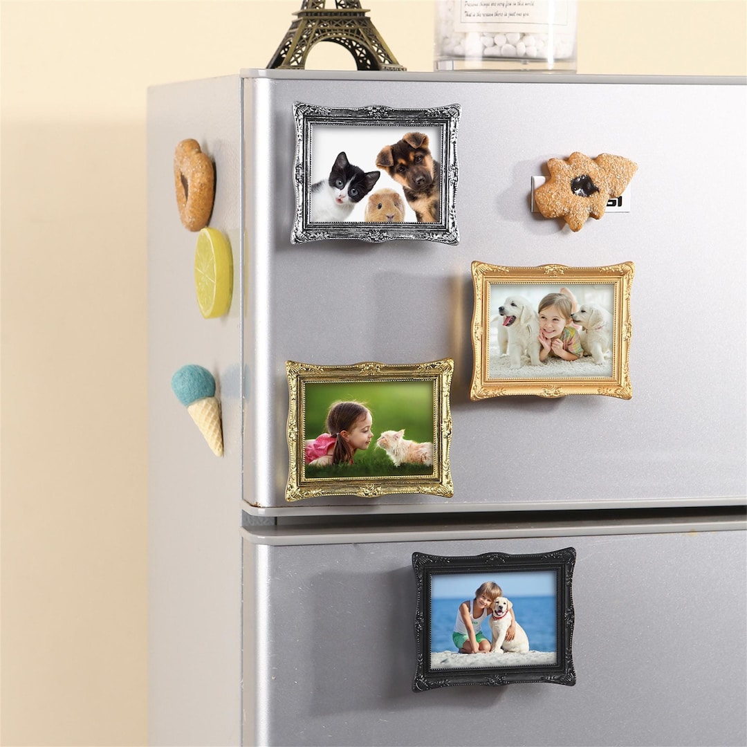 Personalized Photo Fridge Magnet, Mini Photo Frame Refrigerator Magnets ...