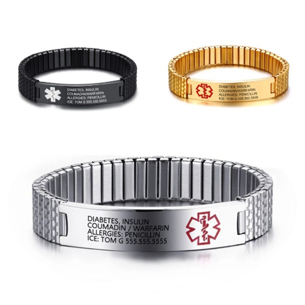 Medic Alert Bracelet - Etsy