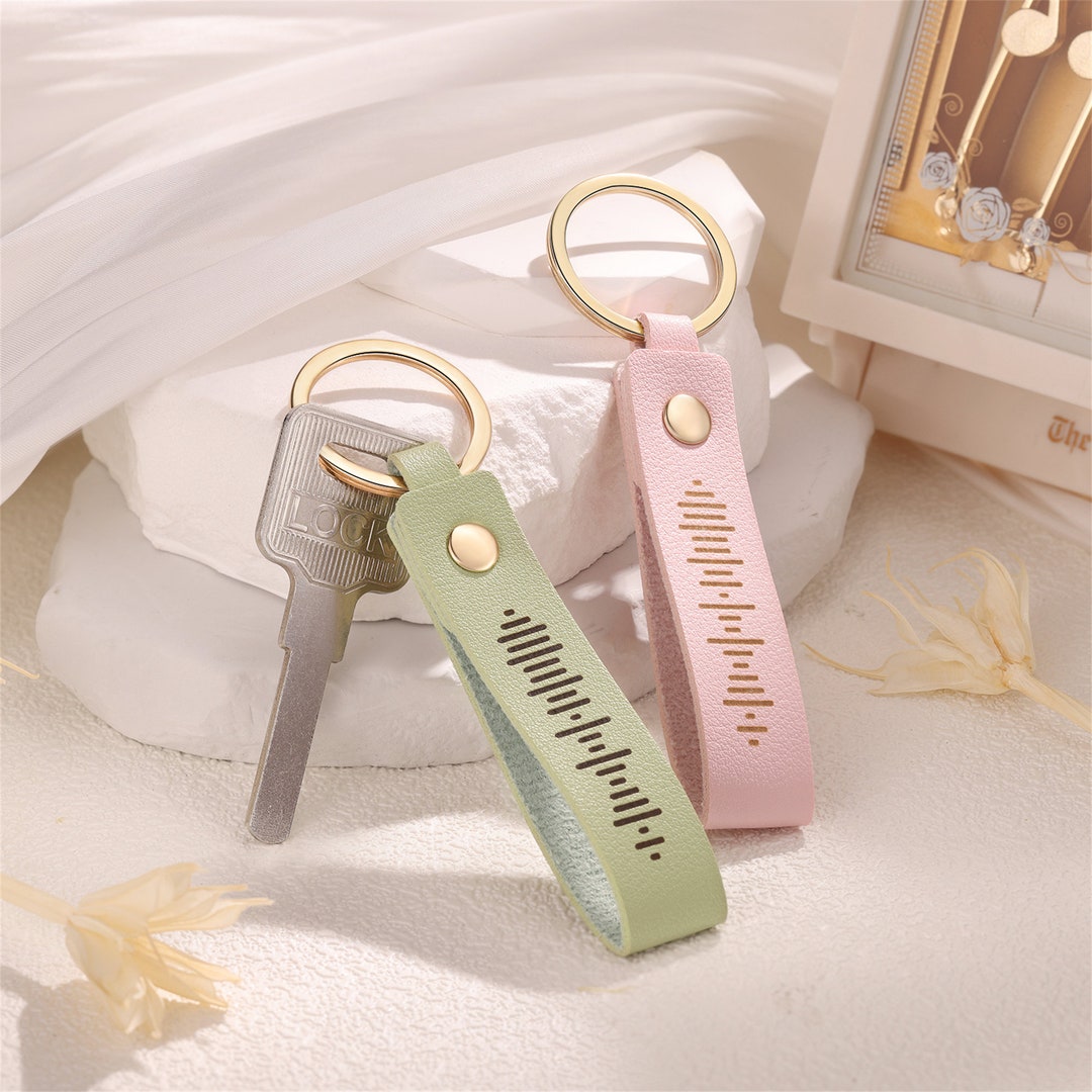 Personalized Music Code Keychain,custom Scannable Music Code Keyring ...