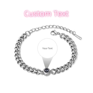 Personalized Photo Projection Bracelet, Photo Picture Inside Bracelet ...