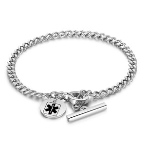 Personalized QR Code Medical Bracelet for Men and Women,emergency Alarm ...