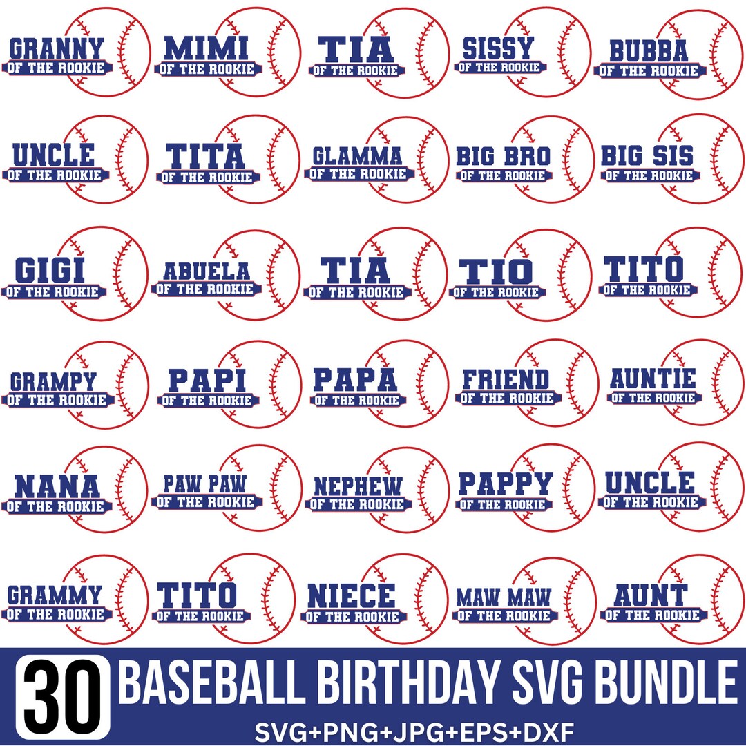 Baseball Birthday Svg Bundle, Baseball Svg, Birthday Svg, Birthday Boy ...