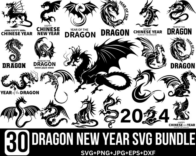 Dragon SVG PNG, Chinese Dragon Svg, Fantasy Svg, SVG Files for Cricut ...