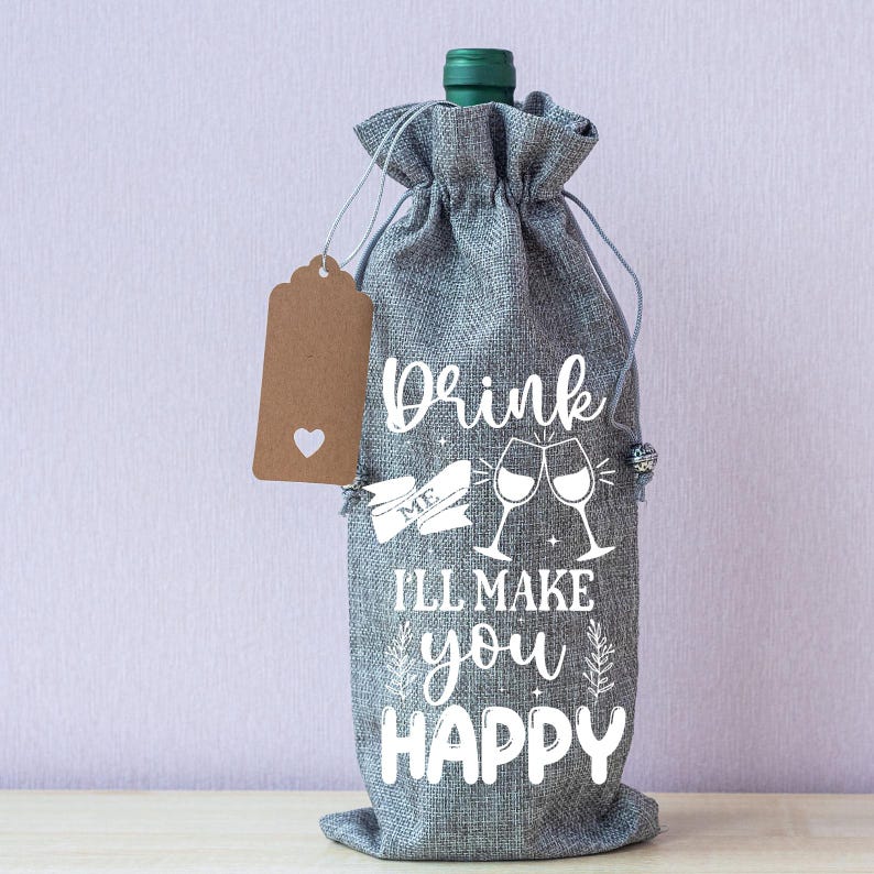 Christmas Wine Bag SVG PNG Bundle, Funny Wine Quotes, Christmas Wine ...