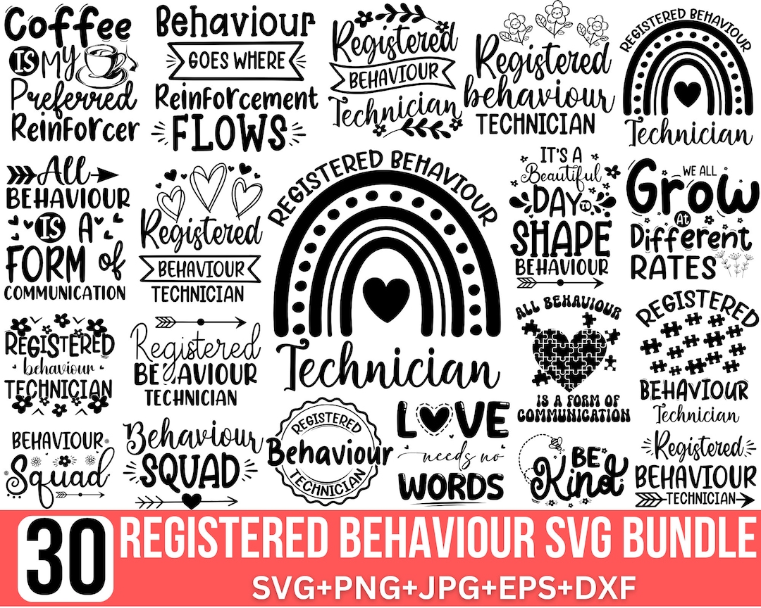 Registered Behavior Technician SVG Bundle, Behavior Tech Svg, Technical ...