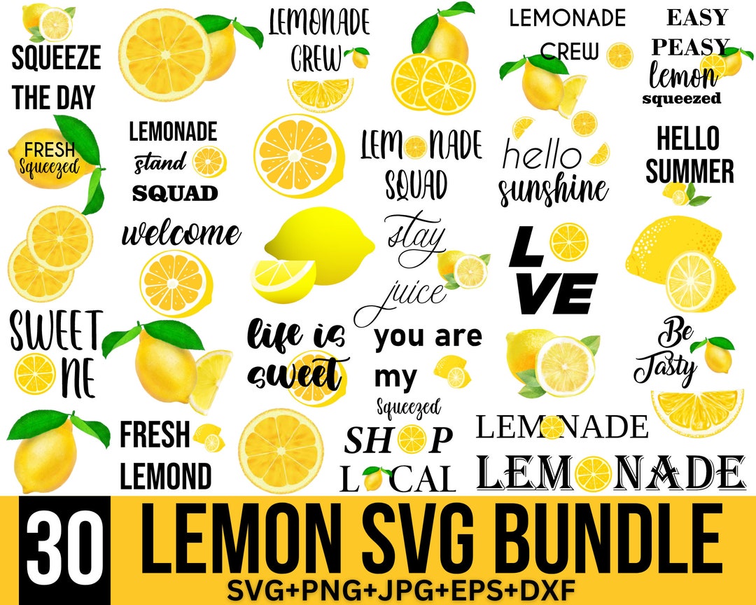 Lemon SVG Bundle, Hello Summer SVG, Porch Sign SVG, Lemonade Svg, Make ...