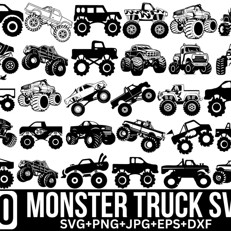 Monster Truck Svg - Etsy