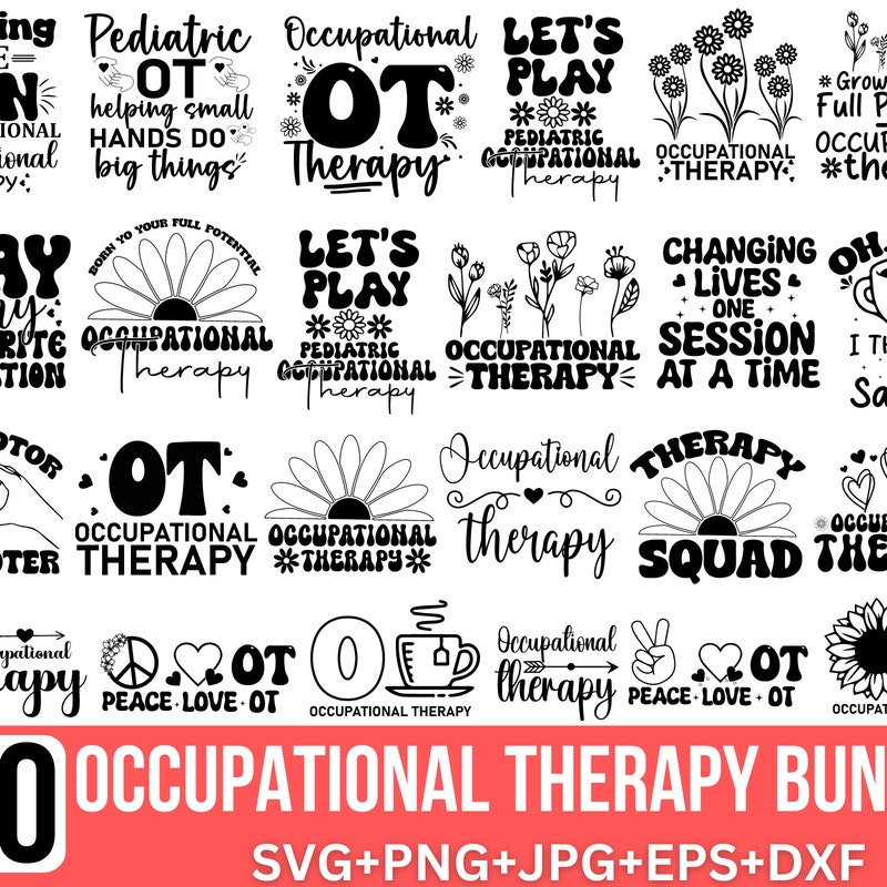 Occupational Therapy Svg - Etsy