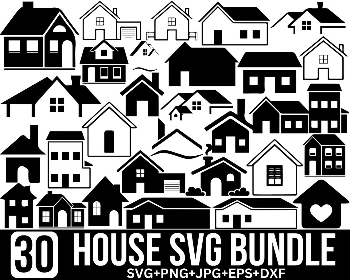 Little House Svg Bundle Roof House Svg Tiny House Svg House - Etsy