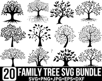 Family Tree Svg Bundle, Tree of Life Svg, Family Tree Branch, Cut Files ...